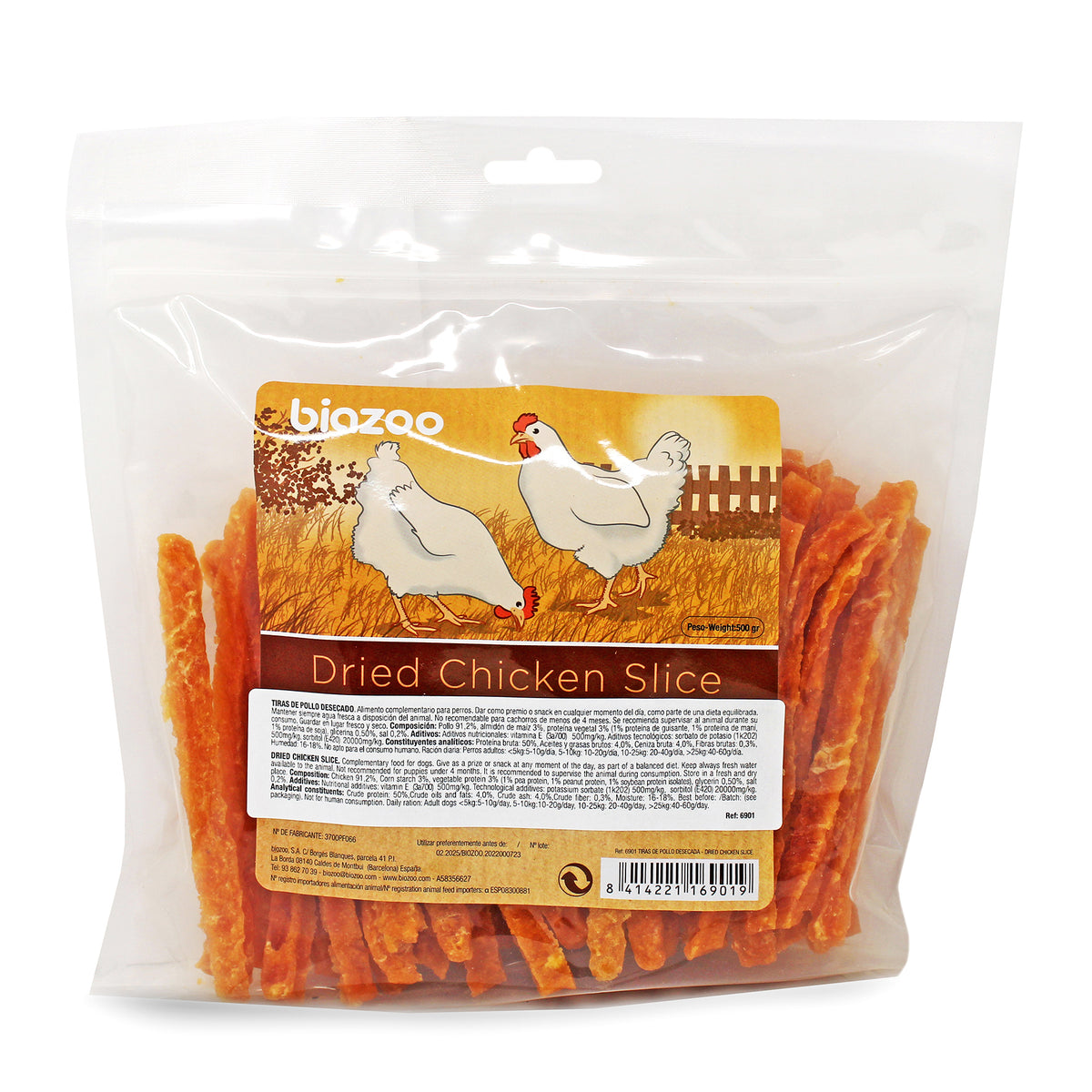 Biozoo Snack Natural Tiras de Pollo - Mascotas1000